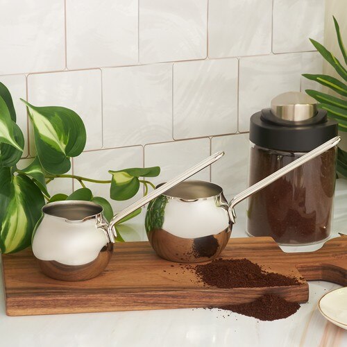 Roe Double Coffee Pot Set Metal – Vicedeal