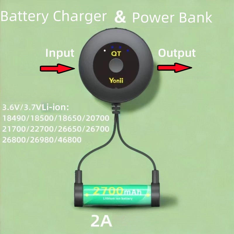 Magnetic Li-ion battery Charger for 18650/20700/21... – Grandado