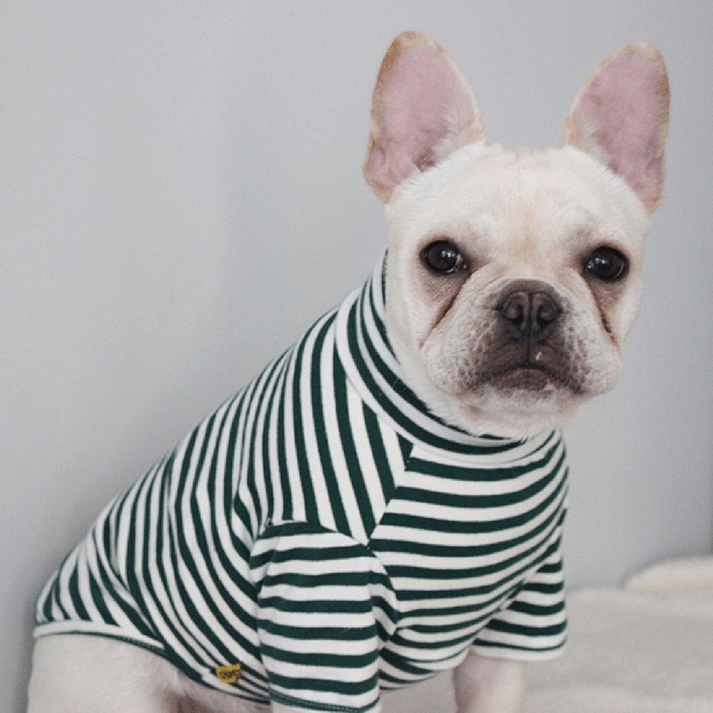 Spring Summer Pet Dog Shirt Striped Short Sleeve H... – Vicedeal