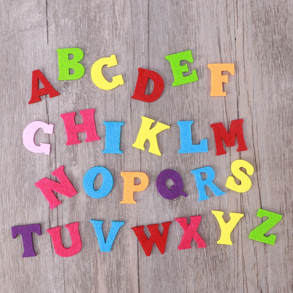 50Pcs Vilt Alfabet Letters Niet-geweven Stof Abc V... – Grandado