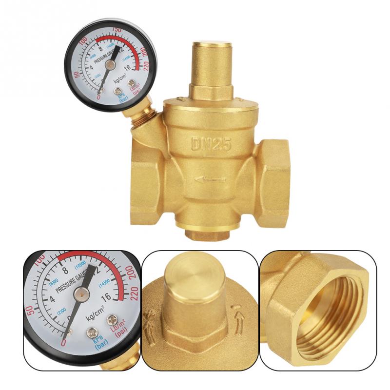 Brass Water Pressure Reducer DN25 Regulator Adjust... – Grandado
