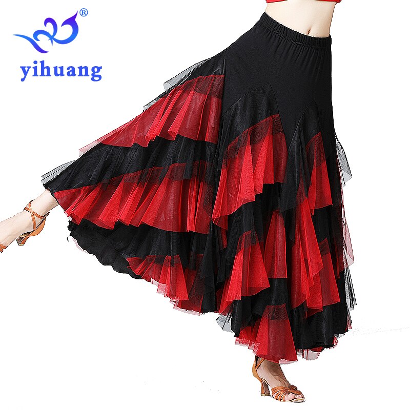 Dance Performance Skirt for Ballroom Dance Skirt T... – Grandado