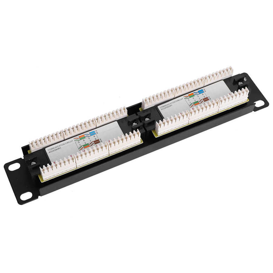 TP 12Port Cable Rack CAT6A RJ45 Ethernet Network D... – Grandado