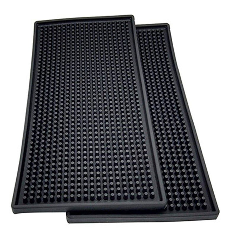 Non-Slip Beauty Salon Mat, Black Elastic PVC Heat-... – Grandado