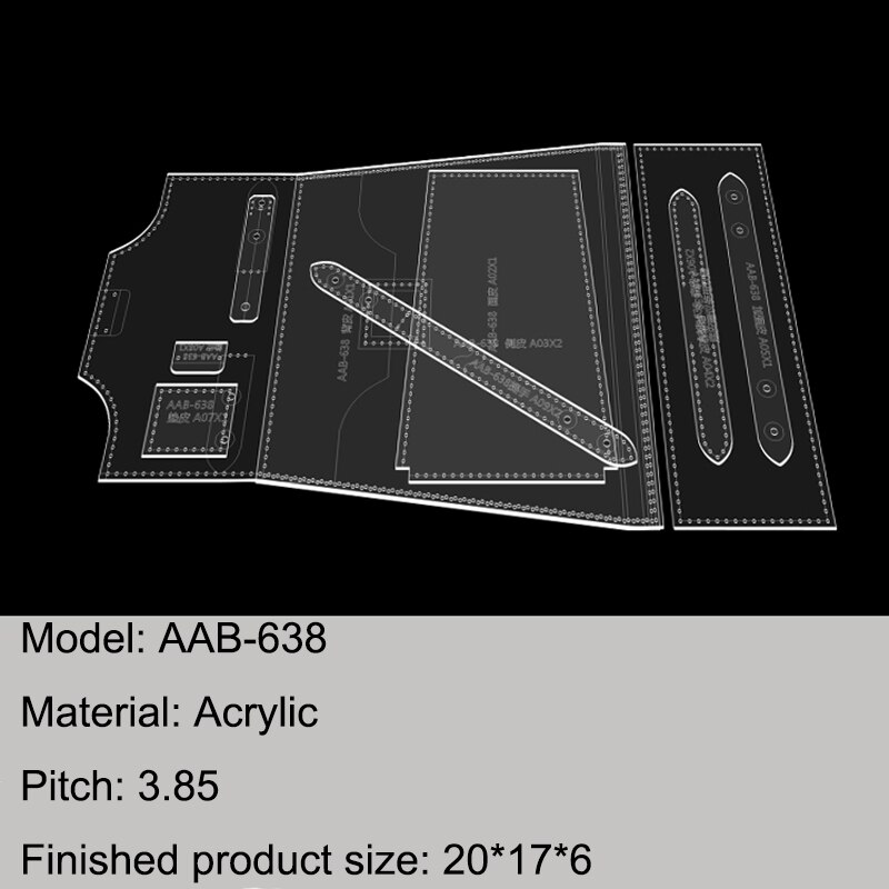 1Set Diy Leather Acrylic sewing pattern for Should... – Grandado