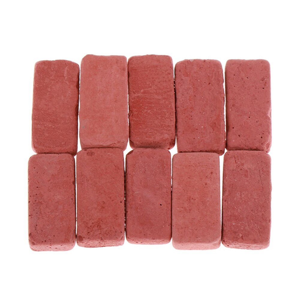 10pcs Red Mini Bricks Kit for 1/12 Dollhouse Wall ... – Grandado