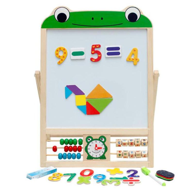 2 IN 1 KIDS Wooden Blackboard Easel Stand Learning... – Grandado