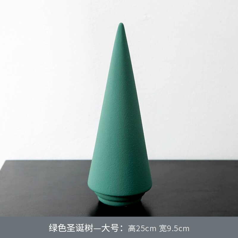 Nordic Marble Ceramic Christmas Tree Sculpture Hom... – Grandado