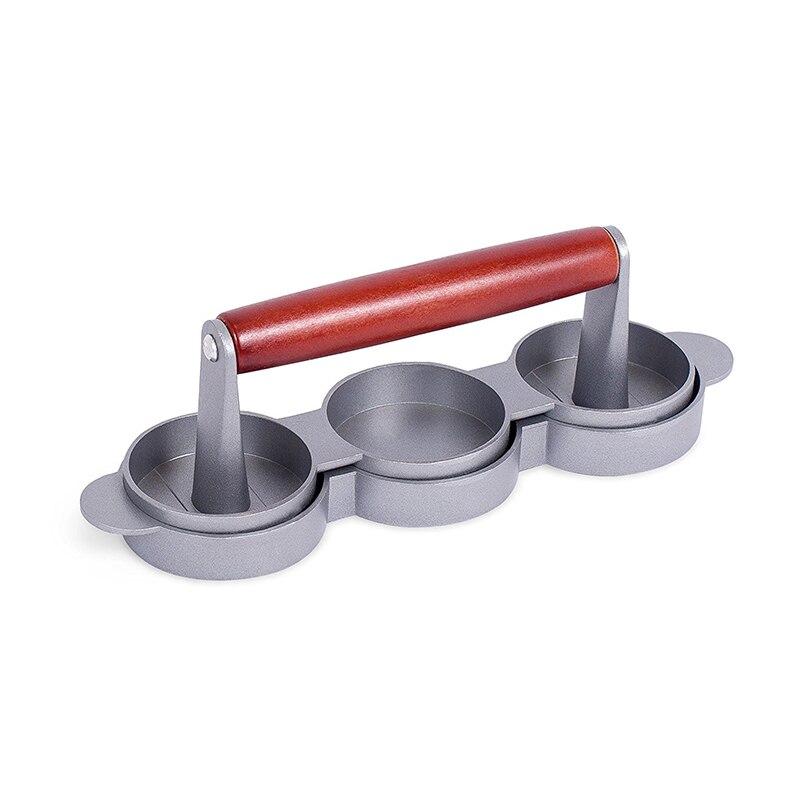 Mini Hamburger Pressen Nonstick 3 Slot Kleine Burg... – Vicedeal