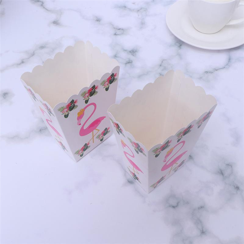 6 stücke Popcorn Kasten Flamingo Snack Container P... – Grandado