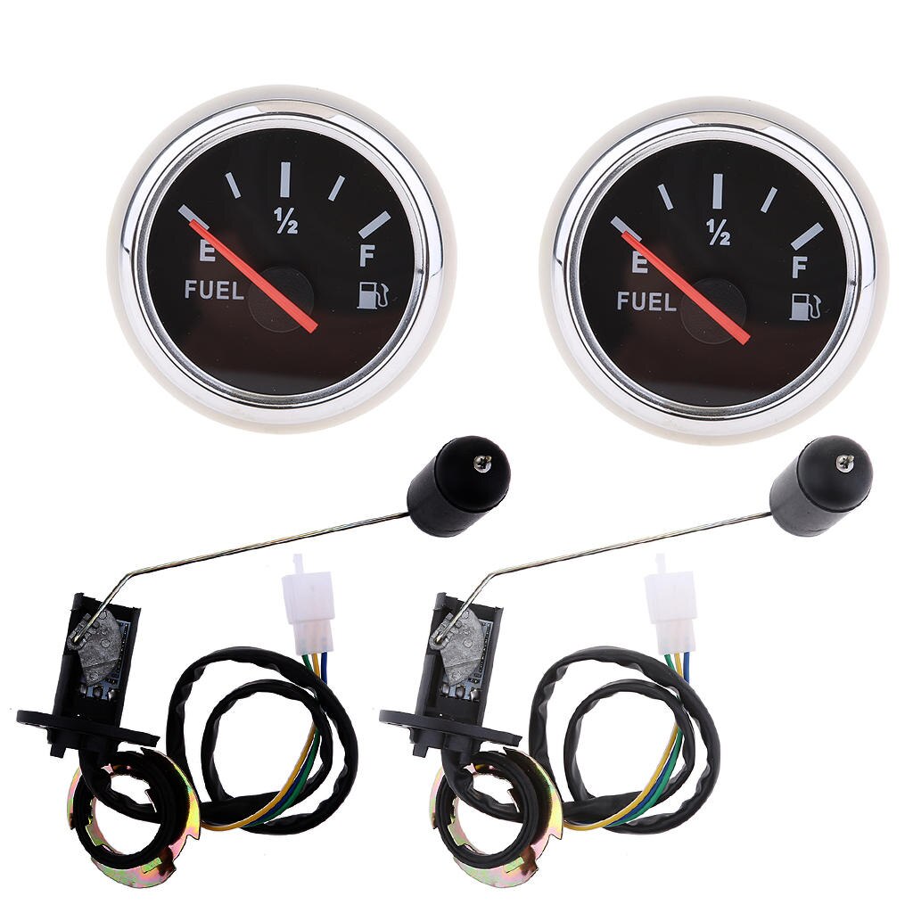 2"52mm Fuel Level Gauge Meters E-1/2-F Pointer Wit... – Vicedeal