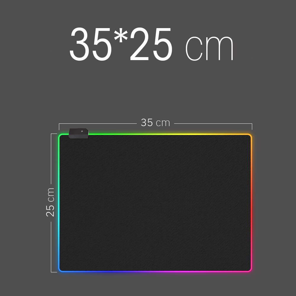 LED Light Mousepad RGB Keyboard Cover Desk-mat Col... – Grandado