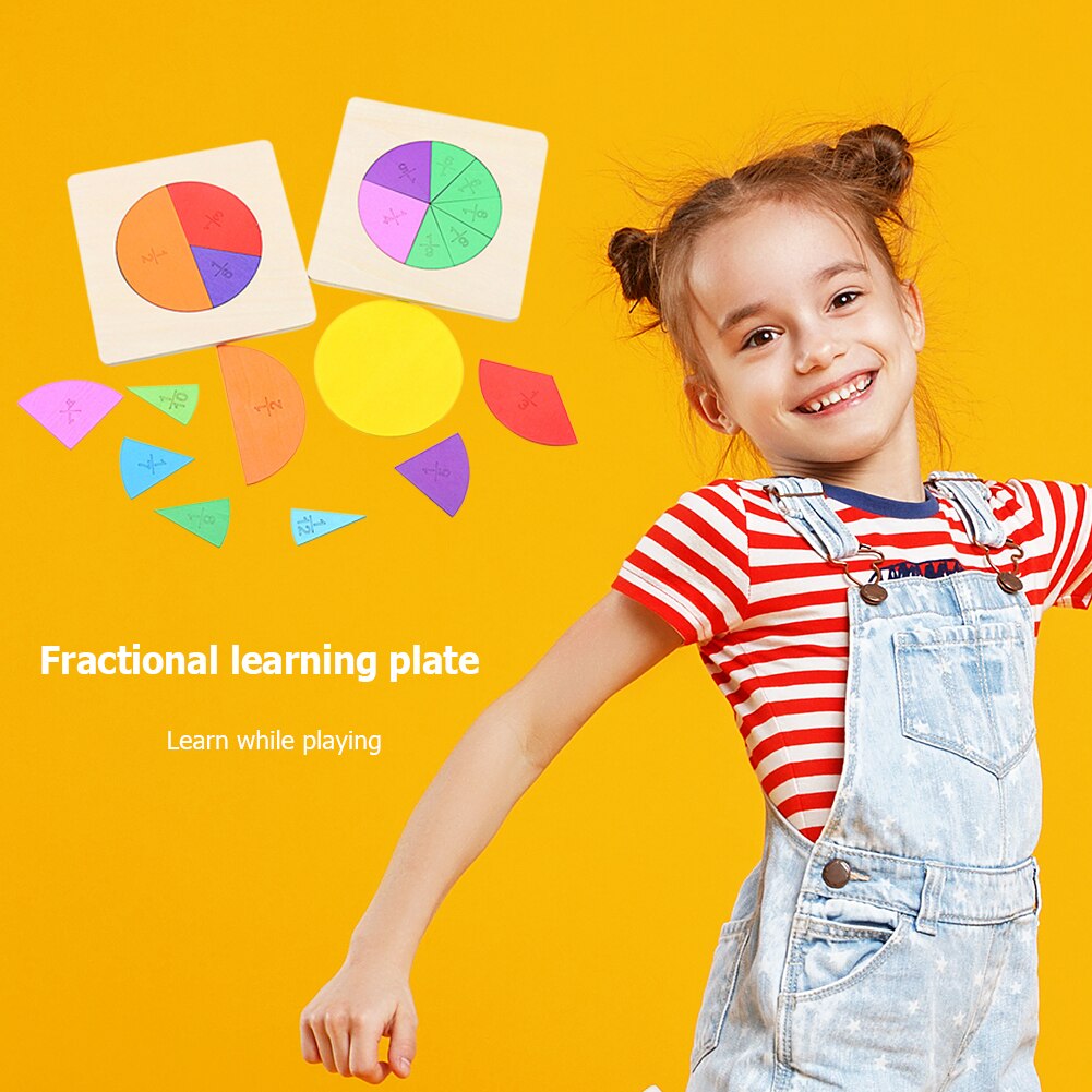 Circular Fractions Counting Wooden Children Early ... – Grandado
