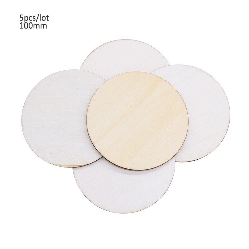 Natural Heart/Round Shape Wood Chip Unfinished Woo... – Grandado