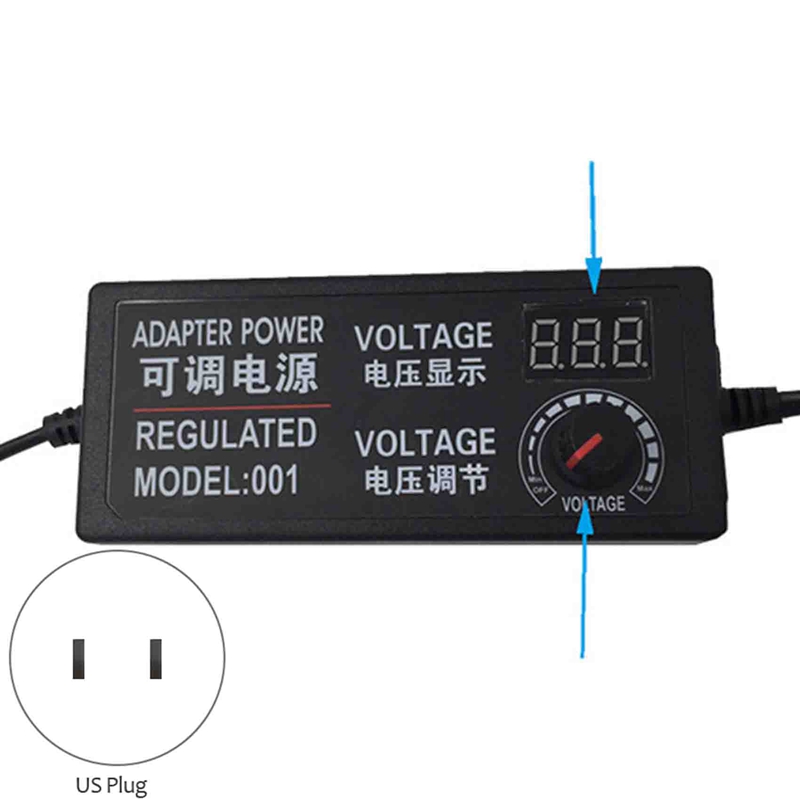 YO-Adjustable AC To DC Power Supply 3V-12V 5A Powe... – Grandado