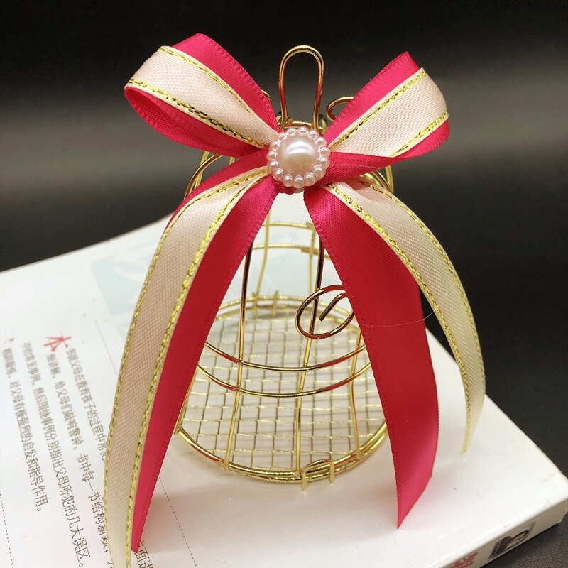 Handvatten Bonbondoos Blik Doos Bel Met Lint Birdc... – Grandado