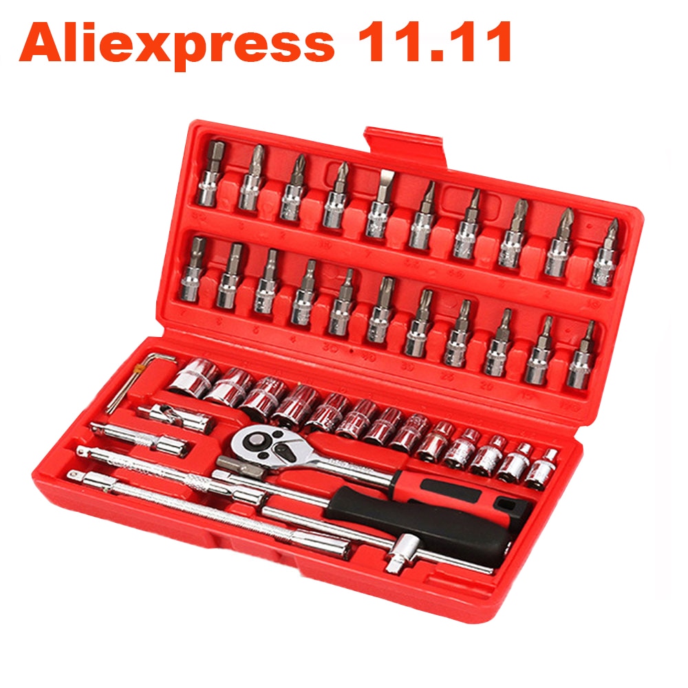 Car Repairing Socket Wrench Set Chrome Steel Ratch... – Vicedeal