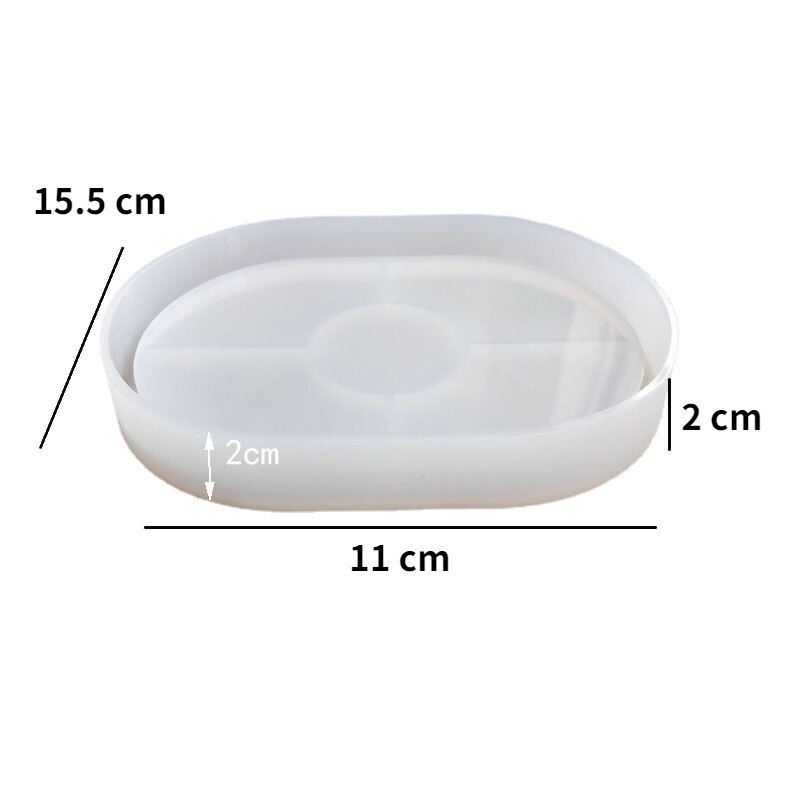Silikon Runde Coaster Form Epoxy Oval Ablage Form ... – Grandado