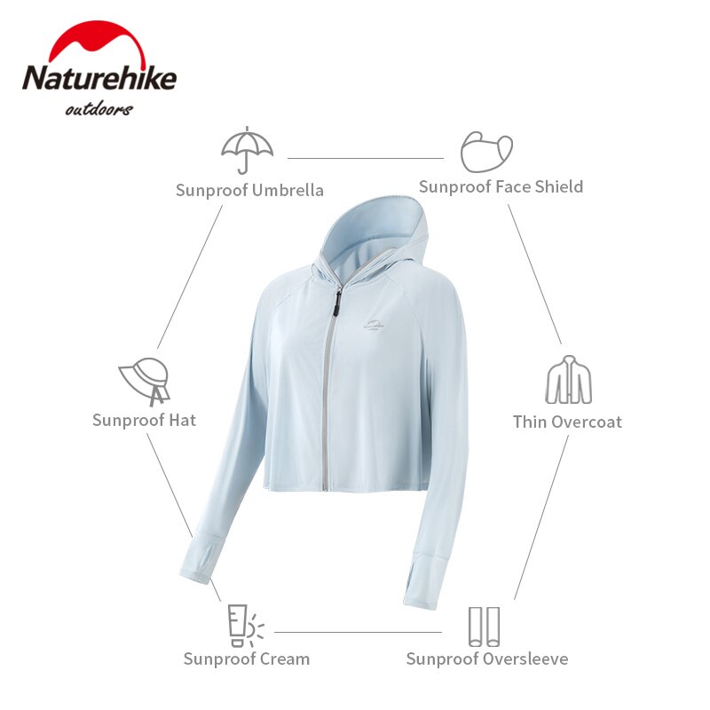 Naturehike Women Short Knitted Cool Sunscreen Clot... – Grandado