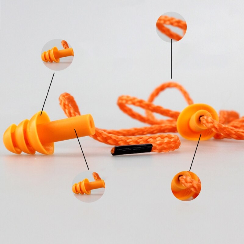 Soft Silicone Wired Ear Plugs Noise Reduction Caps... – Grandado