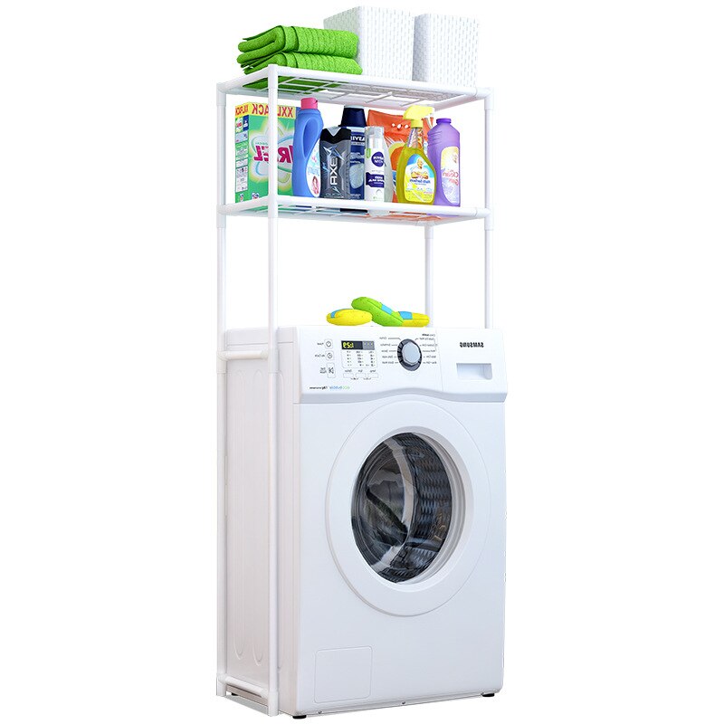 2-tier Bathroom Washing Machine Storage Rack Floor... – Grandado