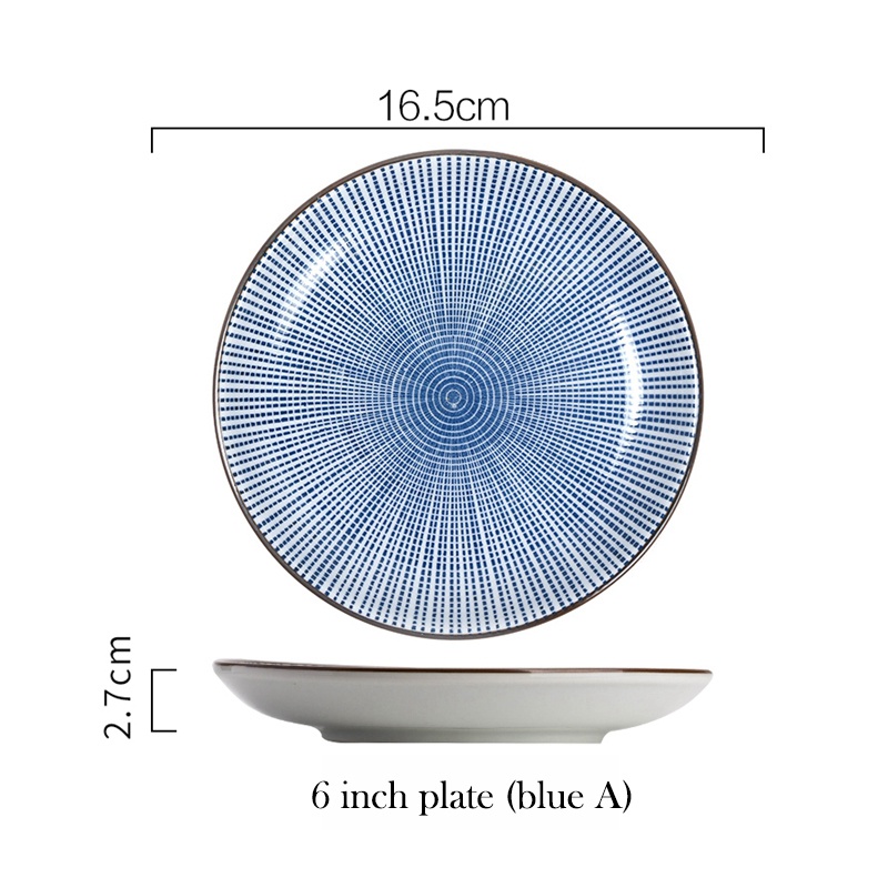 1pc Japanese Dinner Plate Ceramic Plate Dish Desse... – Grandado