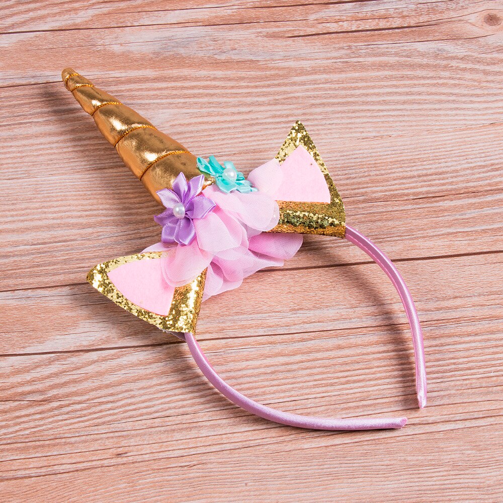 Magical Unicorn Horn Head Party Kids Hair Headband... – Grandado