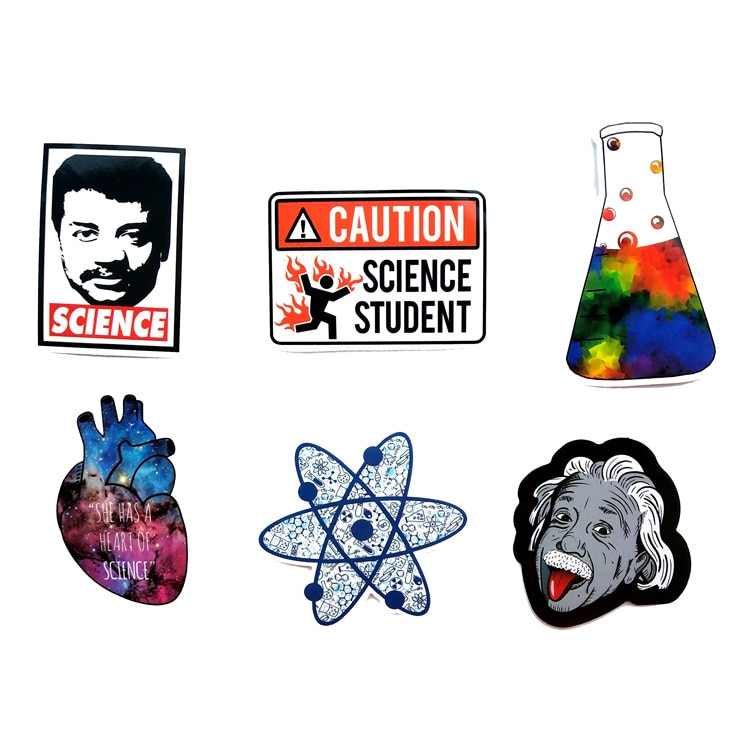 50PCS science chemistry lab astronaut stickers blo... – Grandado