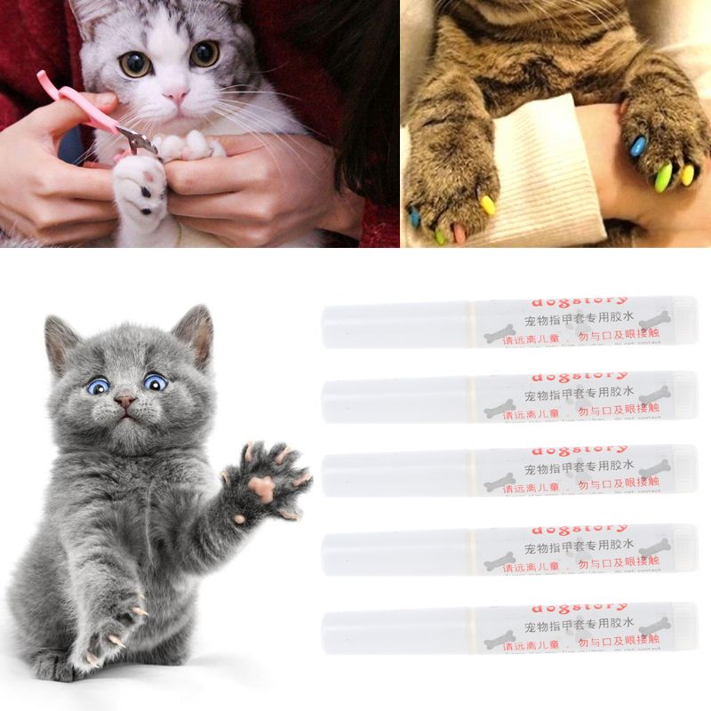 5Pcs Pet Dog Cat Nail Protector Claw Paws Covers G... – Vicedeal