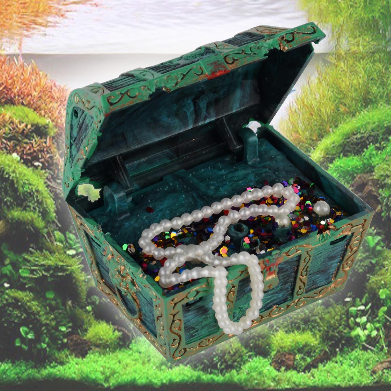 Aquarium Fish Tank Ornament Air Action Treasure Ch... – Grandado