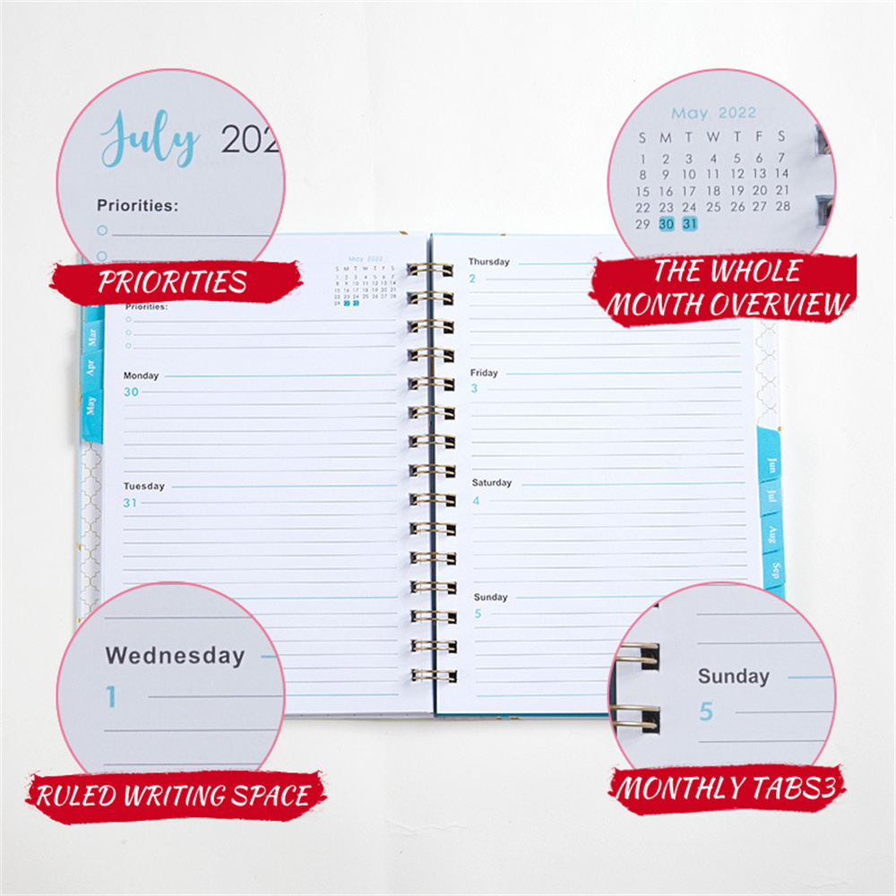 2022 Time 365 Days Schedule Book A5 Newest Notepad... – Grandado
