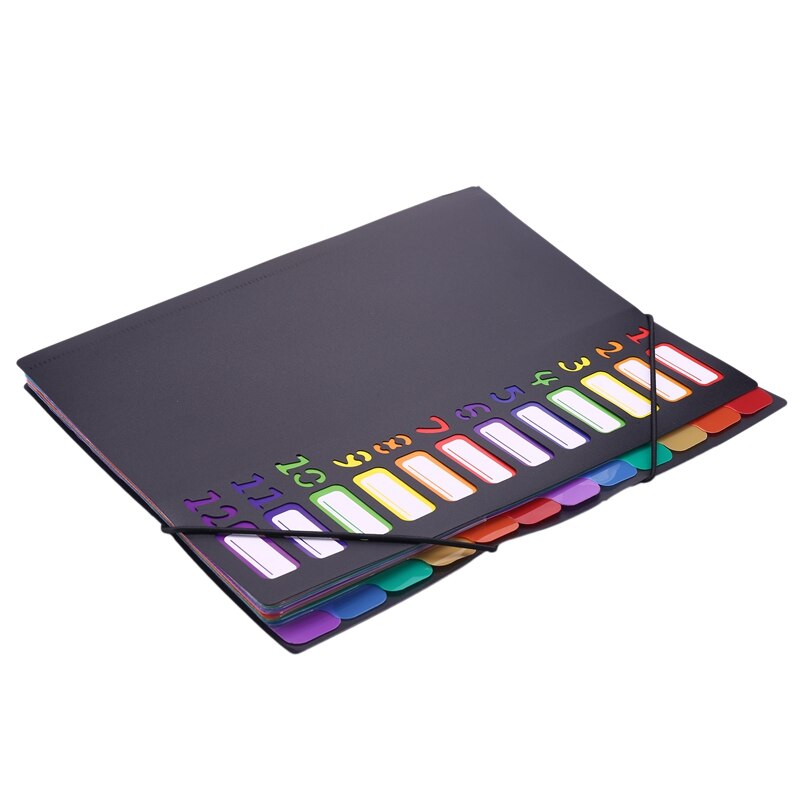 Extended Folder,12 Pocket Letters A4 Paper Item So... – Grandado