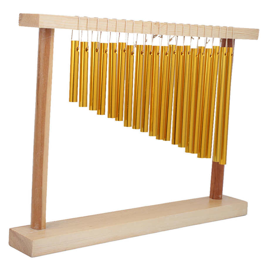 Wooden Learning 20‑Tone Wind Chimes Table Single‑R... – Grandado