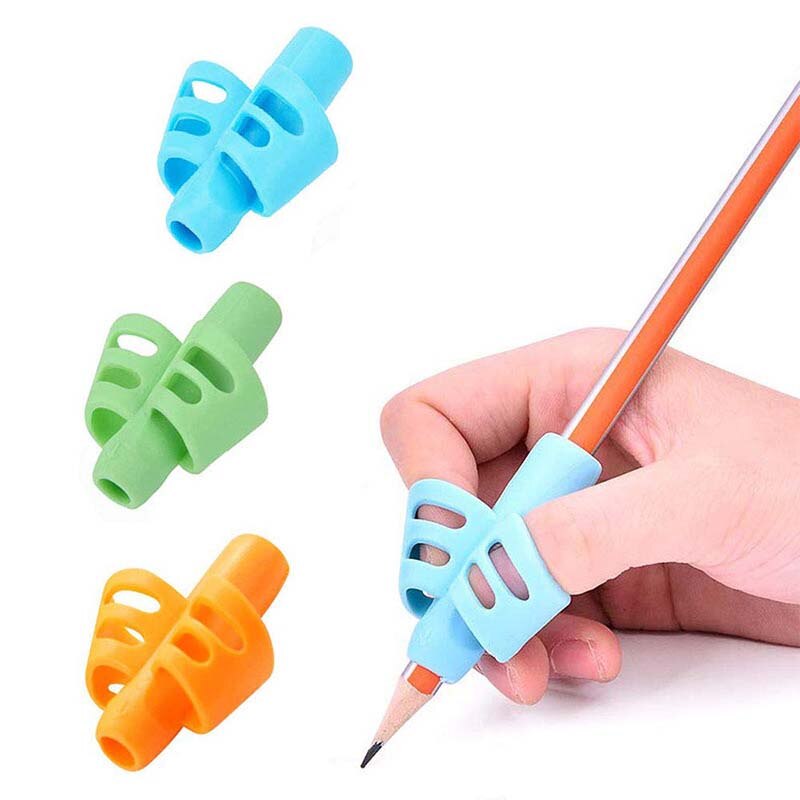 3Pcs/Lot Silicone Pen Grips Child Two-Finger Hand ... – Grandado