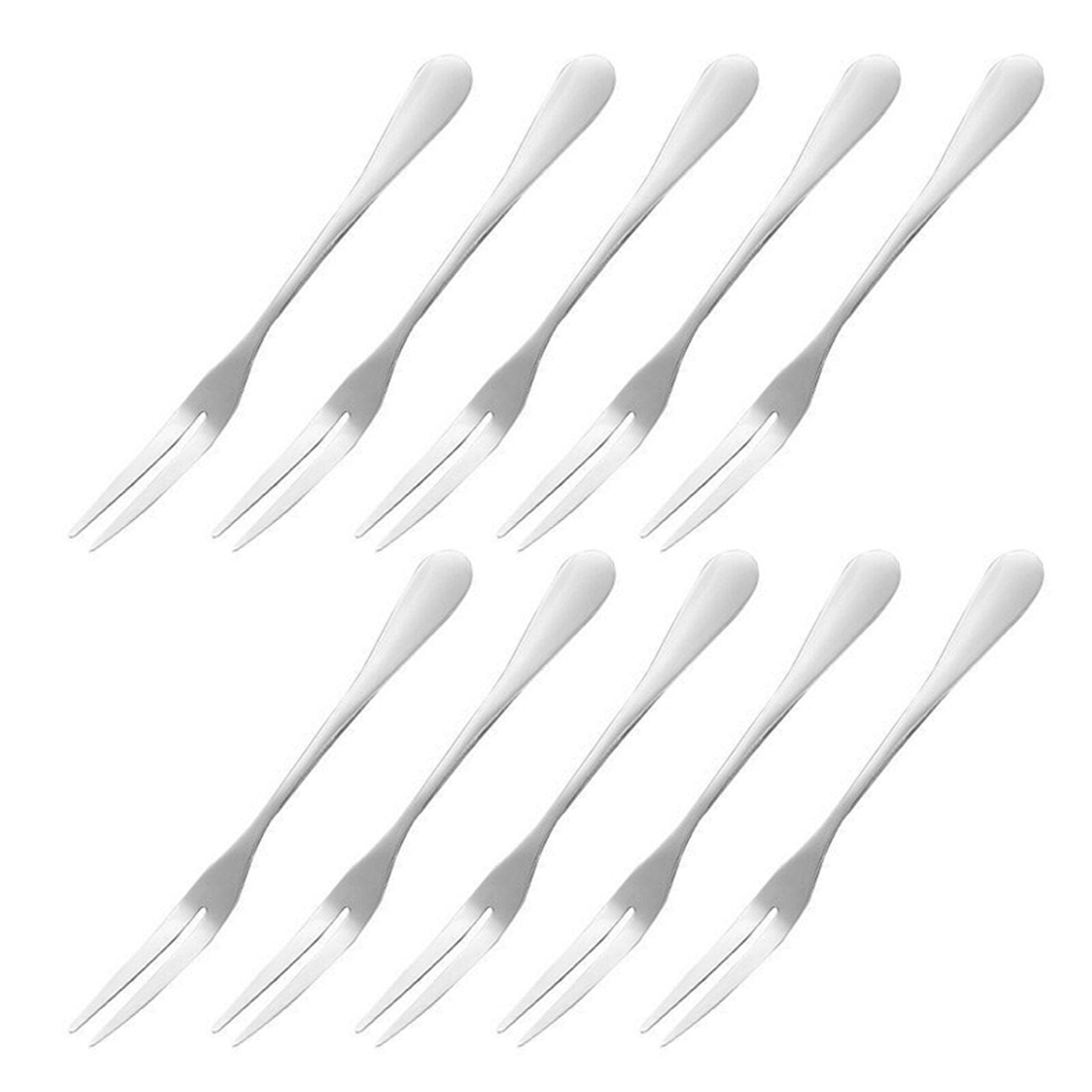 Small Stainless Steel Forks for Cocktail Appetizer... – Vicedeal
