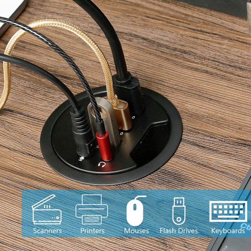 -USB3.0 Hub Splitter with 3.5mm Audio Microphone P... – Grandado