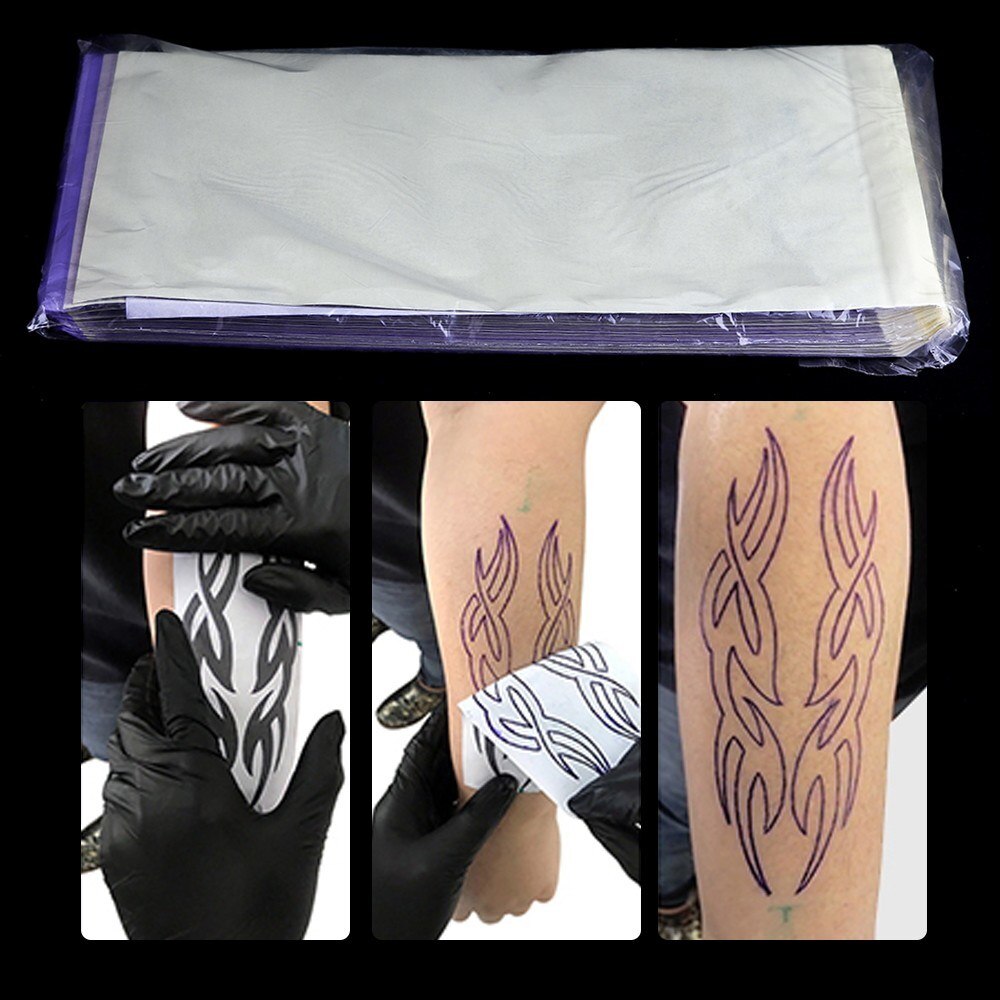 Tattoo Transfer Paper 100 Sheets Tattoo Stencil Pa... – Grandado
