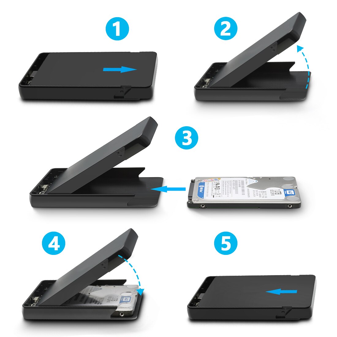 Rocketek HDD Case 2.5 inch SATA naar USB 3.0 SSD A... – Vicedeal