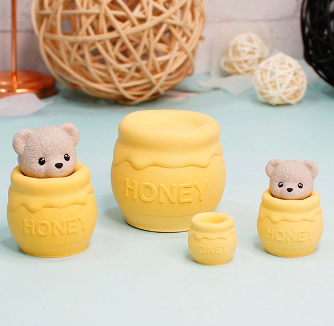 3d Leuke Pluche Beer Siliconen Mal Handgemaakte Ar... – Grandado