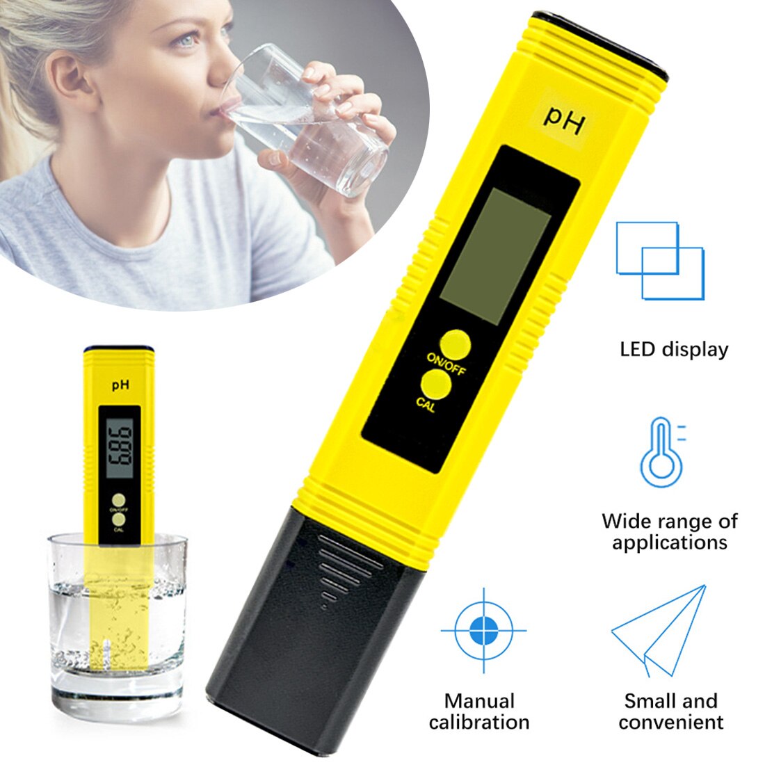 Ph Meter Digitale Water Tester Digitale 0.0-14.0 P... – Grandado