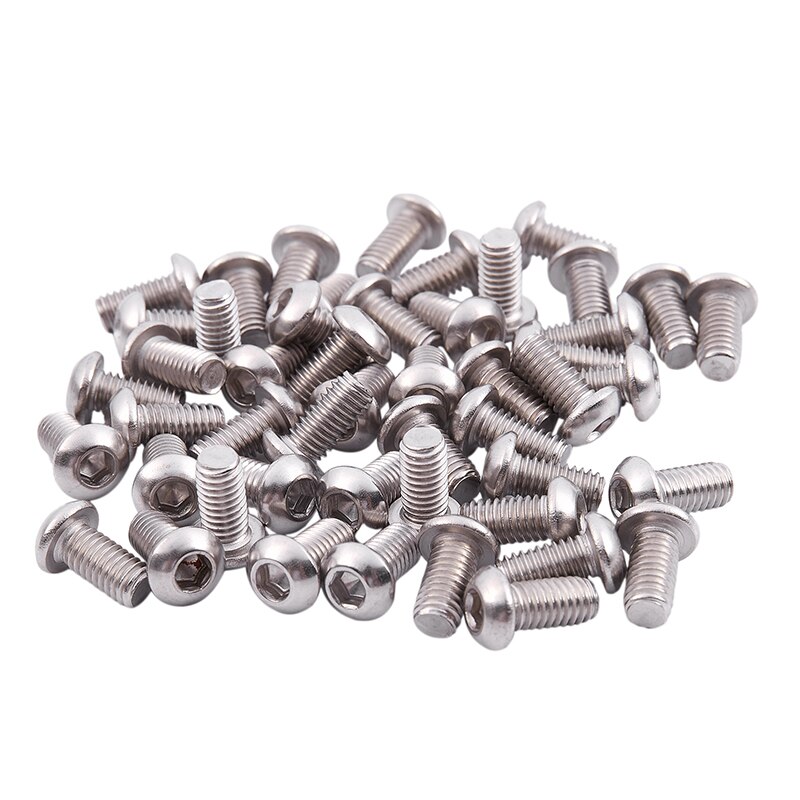 M6x12mm Stainless Steel Hex Socket Button Head Scr... – Vicedeal