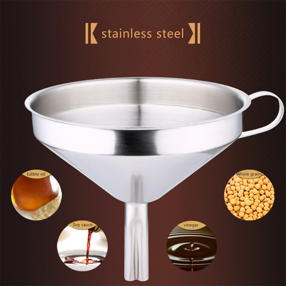 Kitchen Accessories Stainless Steel Funnels Large ... – Vicedeal