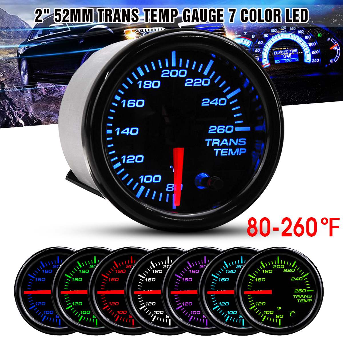 12V Car Transmission Temperature Gauge 2 Inch 52mm... – Vicedeal