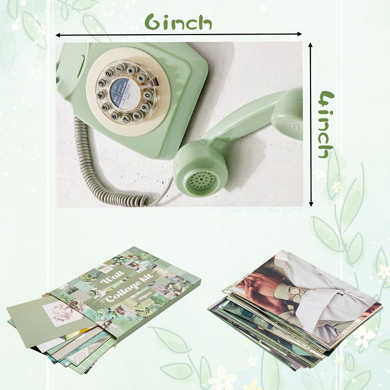 50Pcs Sage Green Matcha Aesthetic Wall Collage Kit... – Vicedeal