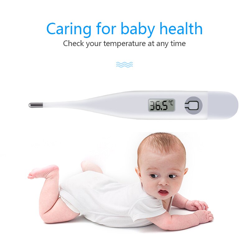 Digital LCD Thermometer Fever Alert Rectal Oral Ax... – Grandado