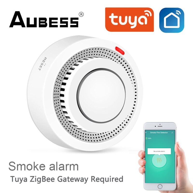 Tuya Zigbee/WiFi Smart Smoke Detector Sensor 80DB ... – Vicedeal