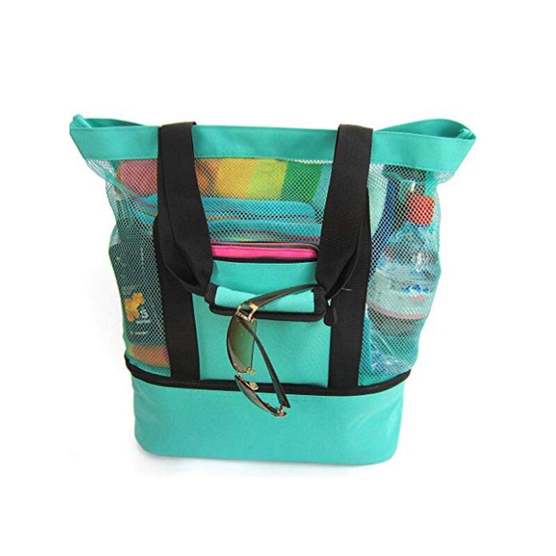 Portable Thermal Cooler Bag Double Layer Mesh Tran... – Vicedeal