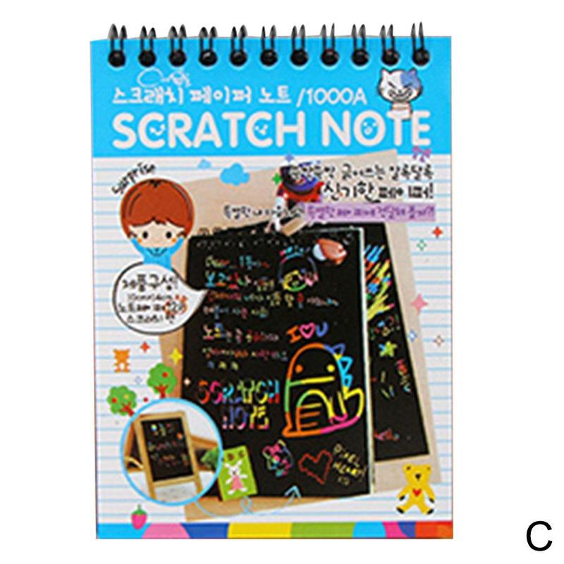 Scratch Book Colorful Dazzle Scratch Note Paper Gr... – Grandado