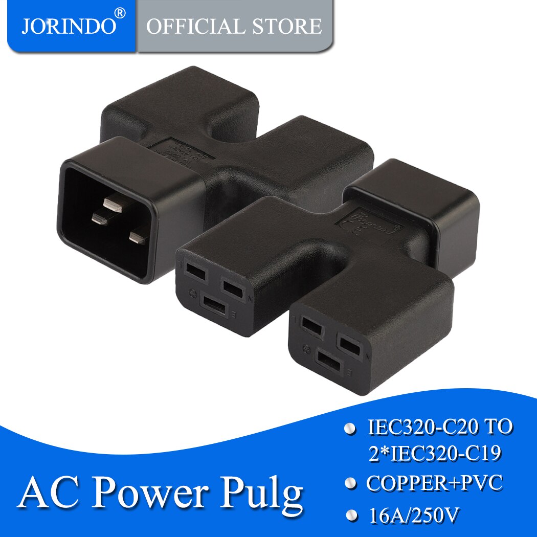 Jorindo C20 Om C19, Iec 320 C20 Male Naar Dual 2 *... – Grandado