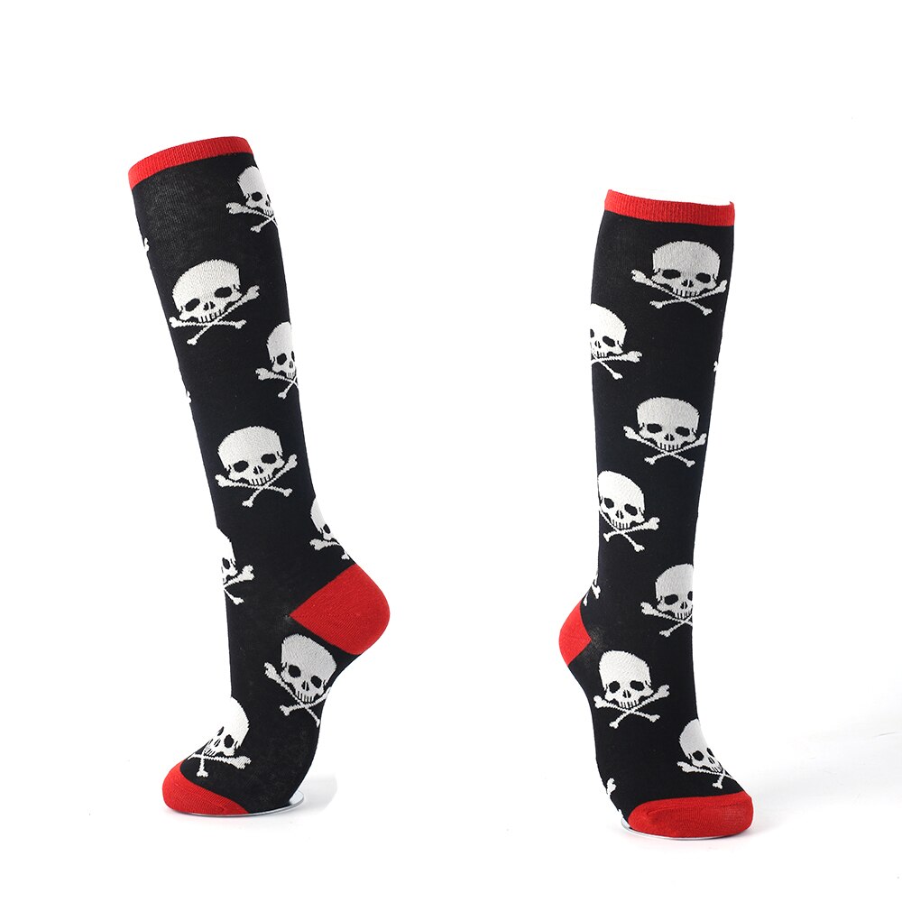 VPM Knee High Cotton Women's Long Socks Happy Colo... – Vicedeal